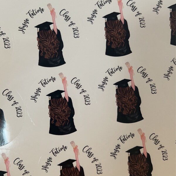 Personalized Stickers, Graduation Party Stickers, Graduation ...
