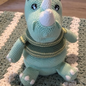 Dino Stacking Toy Crochet Pattern PDF, Amigurumi Triceratops Nursery ...