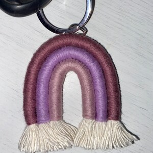Macrame Rainbow Keyring 12 Colours - Etsy