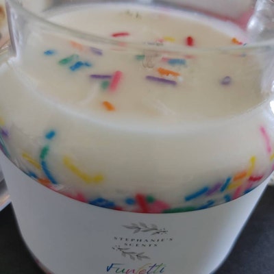 Funfetti Cake Soy Candle, Scented Candles, Scented Soy Candle, Handmade ...