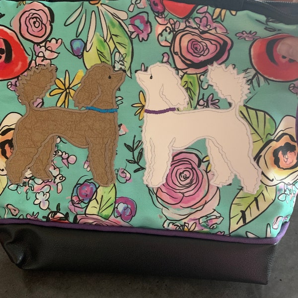 Poodle Purse With Two Poodles - Poodle Purse - Poodle Handbag - Made to ...