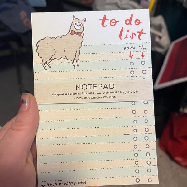 Alpaca Gifts — Llama to Do List — Office Gifts — Goal Planner— Llama ...