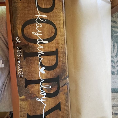 Dad Sign Fathers Day Gift Wooden Dad Sign Dad and Kids - Etsy