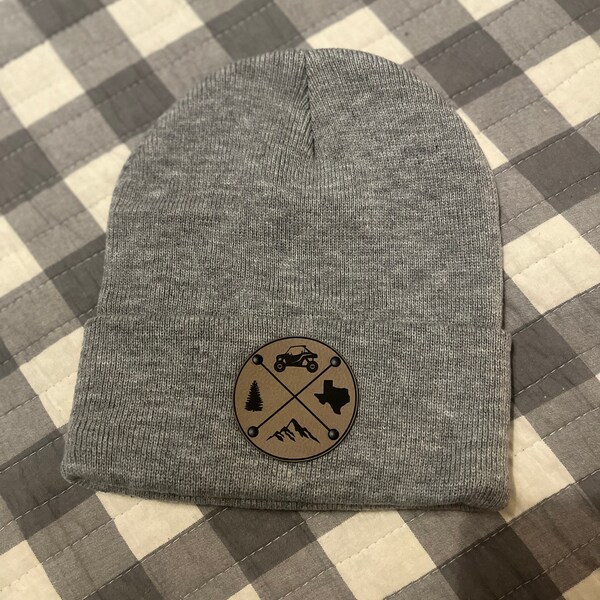 Circle Initials | Personalized | Symbol | Custom Adult Teen Beanie ...