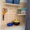 Pegboard Wooden Shelf / the Wall Organizer SQUARE Birch, Plywood, Peg ...