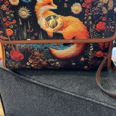 Boho Celestial Starry Night Sky and Moon Handbag, Boho Cottagecore ...