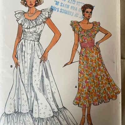 Vintage 1970's Butterick 6085 Blouse and Skirt Sewing Pattern Size 12 ...
