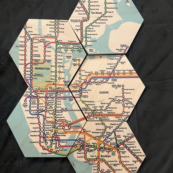 New York Subway Coasters - Etsy