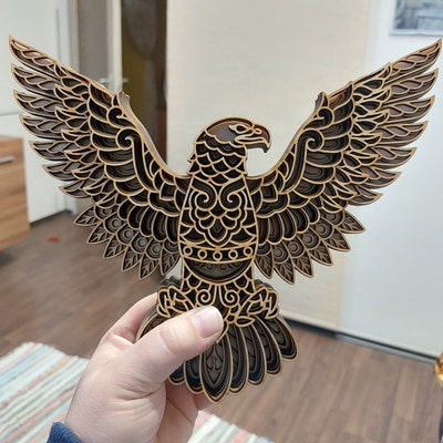 Bird 3d Svg. Layer SVG PNG DXF for Paper Cut, Laser Cut, Plywood ...