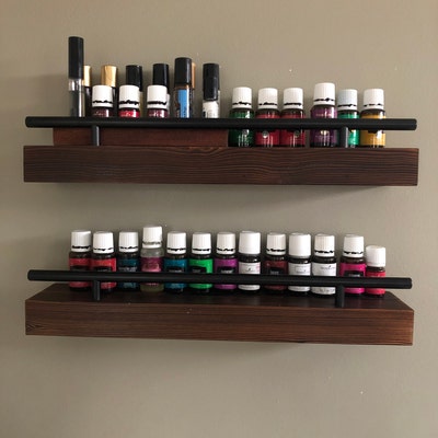 Floating Shelf Spice Rack 2 SHELVES Kitchen & Bathroom Wall Mounted ...