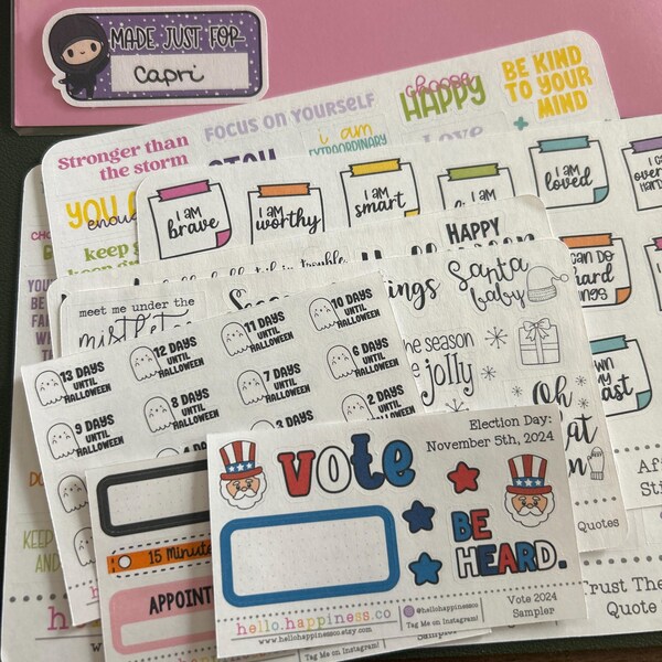Love and Relationship Planner Quote Stickers - Etsy