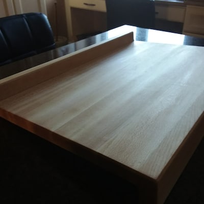 Edge Grain Wood Dough Kneading Board With Double Countertop Notch ...