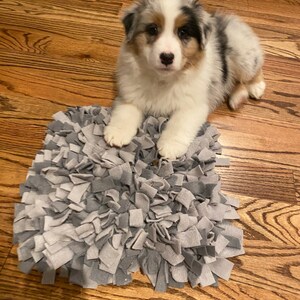 Choose Your Size Just Gray Snuffle Mat/ Pet Nose Work Foraging Pick ...