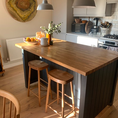 CLASSIC Oak Stool/ Handmade to Any Height/ Solid Oak Kitchen - Etsy UK