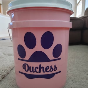 Dog Decal Dog Food Sticker Pet Paw Print DECAL Dog | Etsy