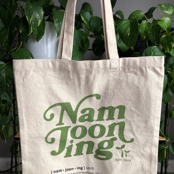 Namjooning Canvas Tote Bag, RM Tote Bag, Gift for BTS Fan, BTS Merch ...
