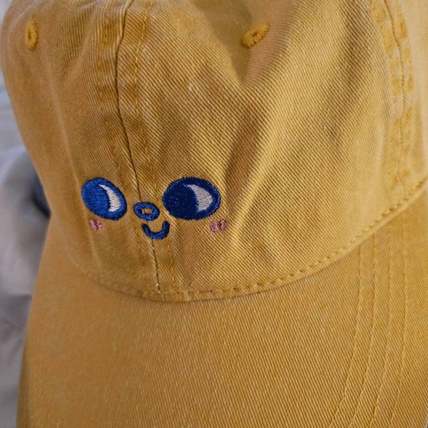 Embroidered Blushing Face Hat | Custom Colors | Unisex | 6-panel ...