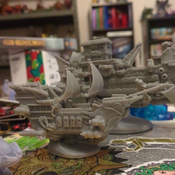 Mist Class Merchant Coach Mini Verison Arcane Minis Skies of Sordane ...