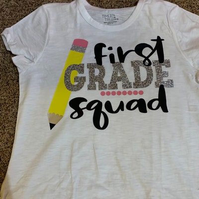 Back to School, 1st Grade Squad Svg, School Svg, First Grade Svg, 1st ...
