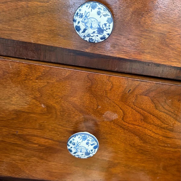 White DEER Head Metal KNOB - Drawer Pull - Cabinet - Rustic Animal ...