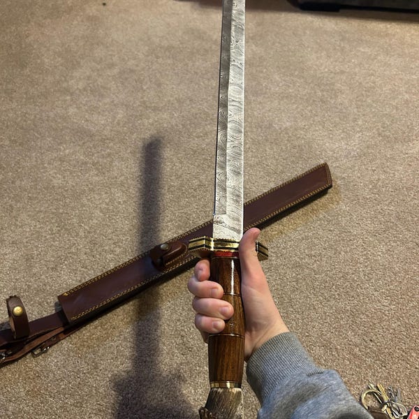 Amazing Swords Handcrafted Master Sword Hunting Damascus Sword, Perfect ...
