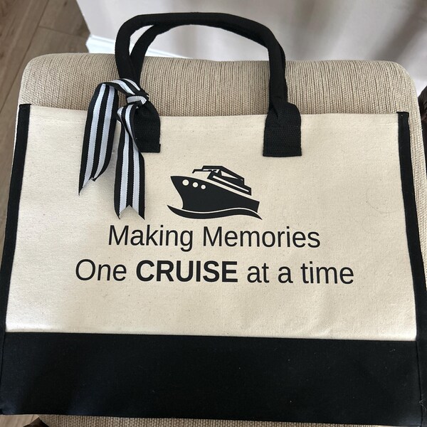 Custom Tote Bags, Beach Tote Bag, Personalized 4 Favorite Things Bag ...