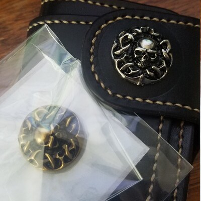 Bull Head Conchos Wallet Concho Bag Concho Biker Concho Native Style ...