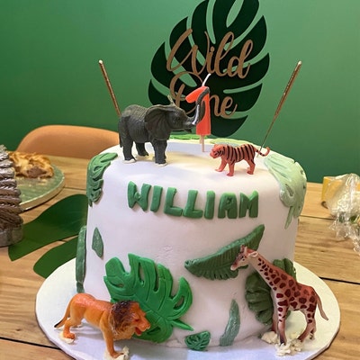 Personalised Wooden Leaf Cake Topper Baby Shower Hand Made NOT - Etsy