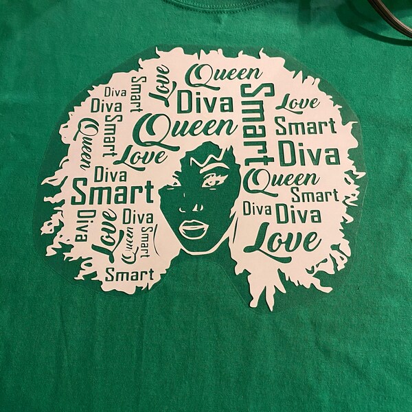 Afro Woman Svg Nubian Queen Diva Afro Hair Beautiful African American ...