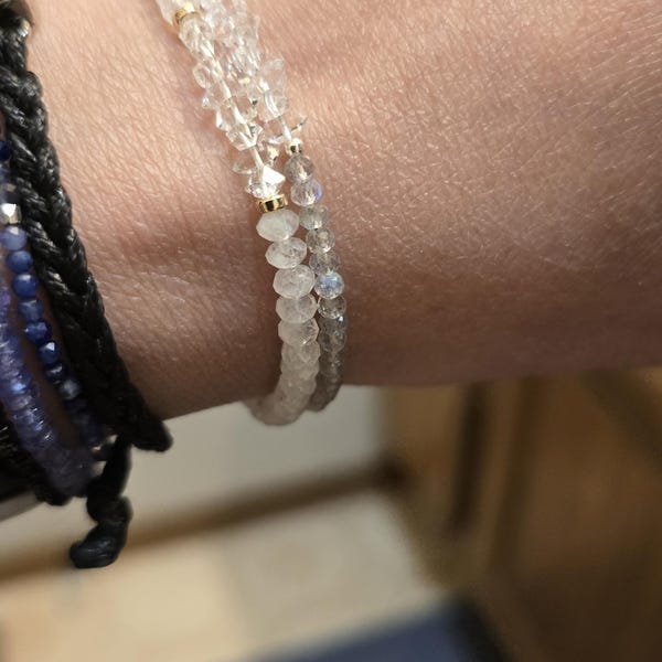 Aries Zodiac Gemstone Bracelet, Garnet Bracelet, Amethyst Bracelet ...
