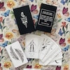 Black Line Tarot Cards by Agni Prasada Burning, Macabre Tarot Deck - Etsy