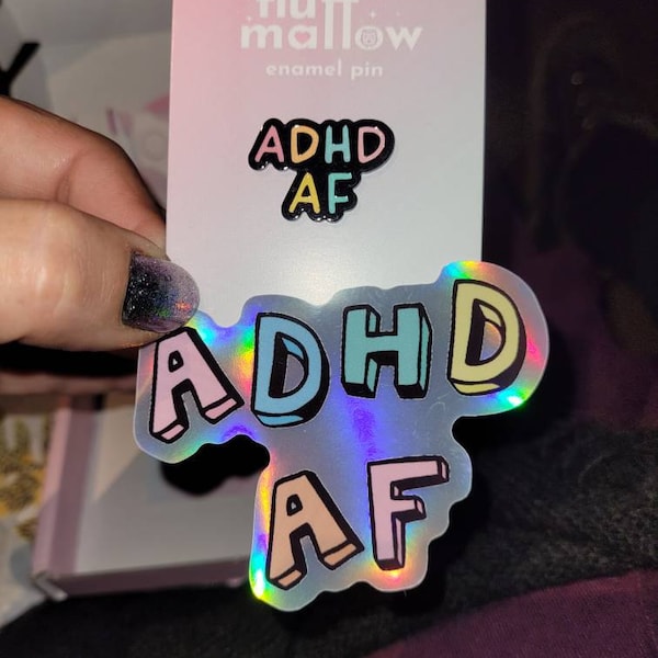 Adhd Enamel Pin, Adhd Awareness, Mental Health Pin, Neurodiversity Pin ...