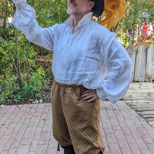 Ladies' Elizabethan Embroidered White Linen Partlet Blouse - Etsy