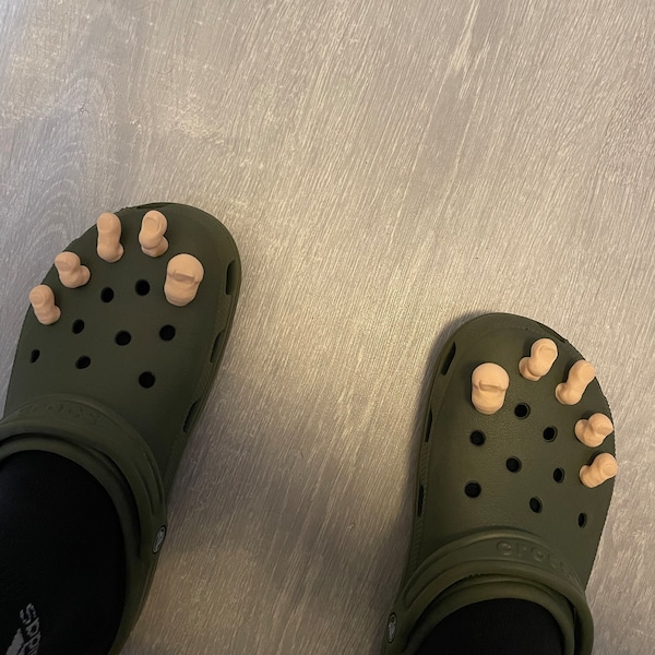 Realistic Toes Jibbits-inspired Charms for "croc" Style Clogs Crocs - Etsy