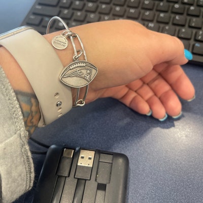 Alex and Ani M Initial Bangle Bracelet, Rafaelian Silver/gold, or Silver Retired and Rare ...