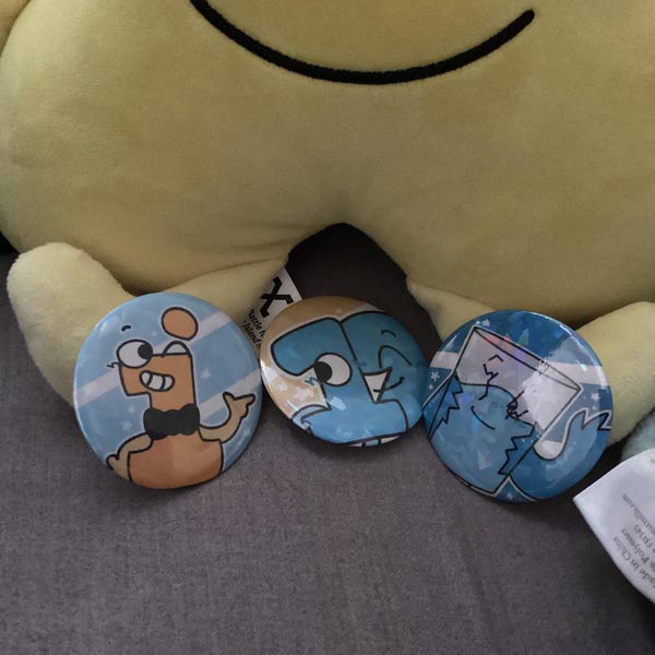 Custom Design Pin Button Accessory Battle for Dream Island BFDI ...