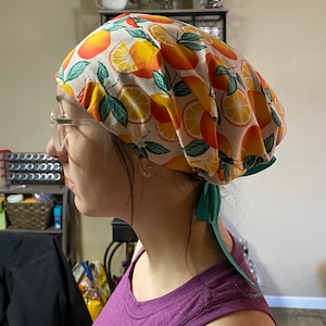 Scrub Cap Sewing Pattern Tutorial PDF Puffy Pixie Drawstring Tieback ...