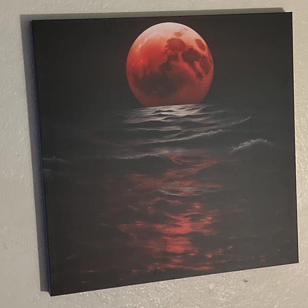 Rothko Inspired Ocean Sunset Canvas Print, Custom Wall Art, Unique Home ...