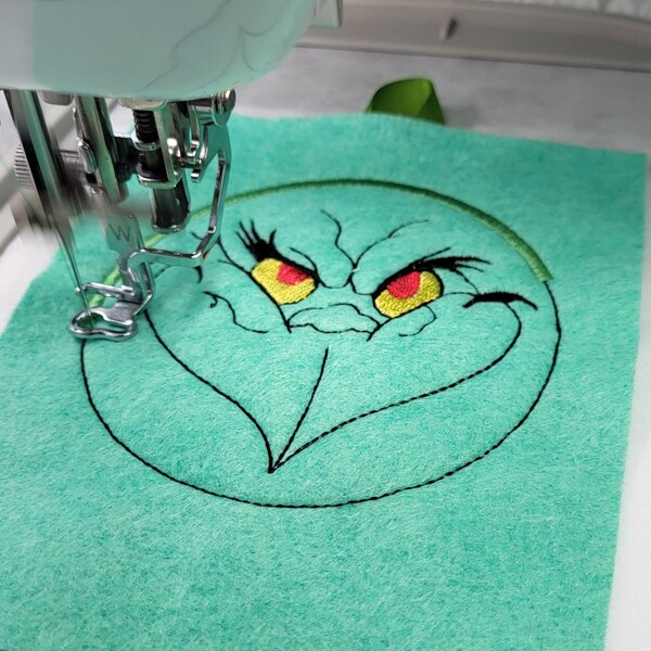 The Grinch Tree Ornaments ITH Machine Embroidery Design, Embroidery ...