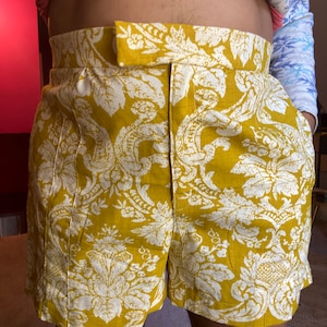 Wide Pleated Shorts high Waisted Digital PDF Sewing Pattern // US Size ...