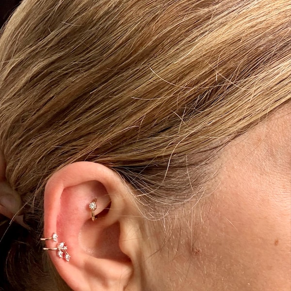 Ear Cuff Earrings, Ear Wraps, Earring Cuffs, Natural Diamond Ear Cuff ...