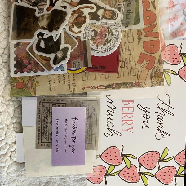 50pcs Mystery Journal Kawaii Stationery Grab Bag Memos & Stickers ...