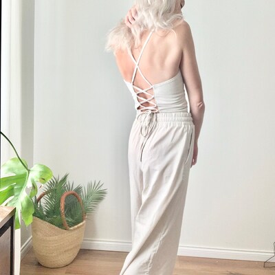 Pants Sewing Pattern PDF, Easy Sewing Pattern for Women's Linen Pants ...