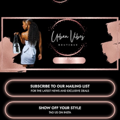DIY Shopify Website, Banners Set, Tropical & Golden Vibes Classy Web ...