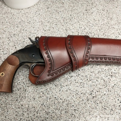 Western Cowboy Single Action Leather Holster El Dorado Style schofield ...
