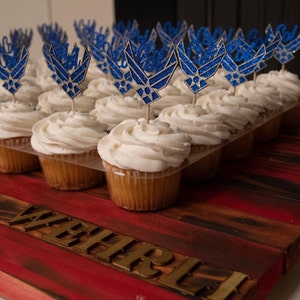 Colonel Emblem and Text Cupcake Toppers | Etsy