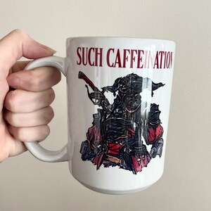 FFXIV Coffee Mug Gaius such Caffeination, FF14 Mug Gaius Meme Coffee ...
