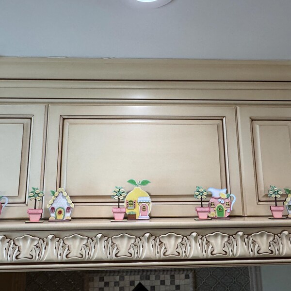 Daisy MINI Leaning Ladder Tiles | Home Decor, Tiered Tray Decor, Custom ...
