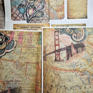 A Christmas Carol Collage Sheet Scrooge Ephemera Christmas - Etsy