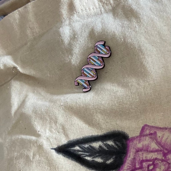 DNA Double Helix Enamel Pin – Biology, Genetics Gift (35mm) - Etsy